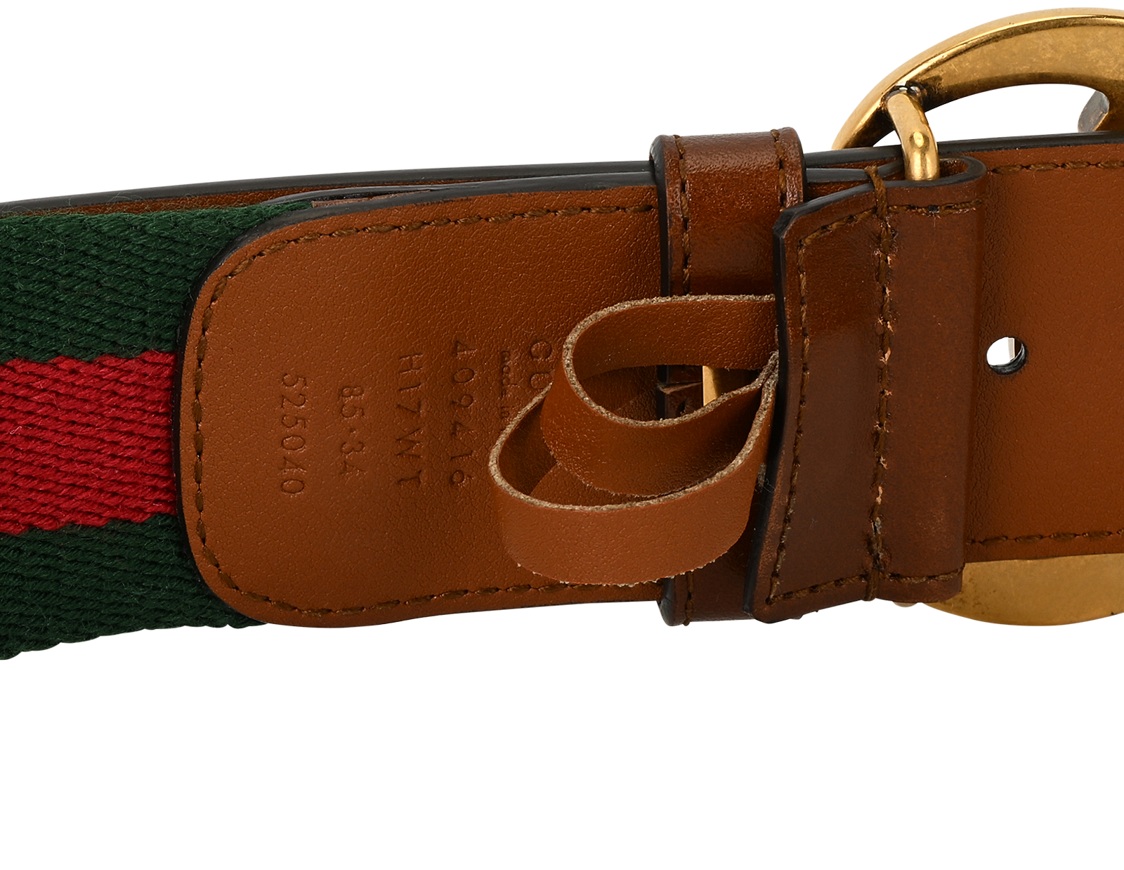 Pre-loved Gucci GG Web Belt - £150