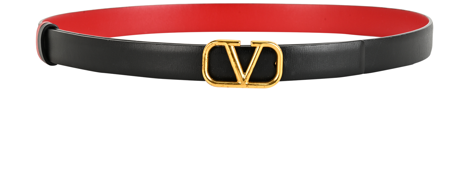Pre-loved Valentino Garavani V Logo Belt - £250