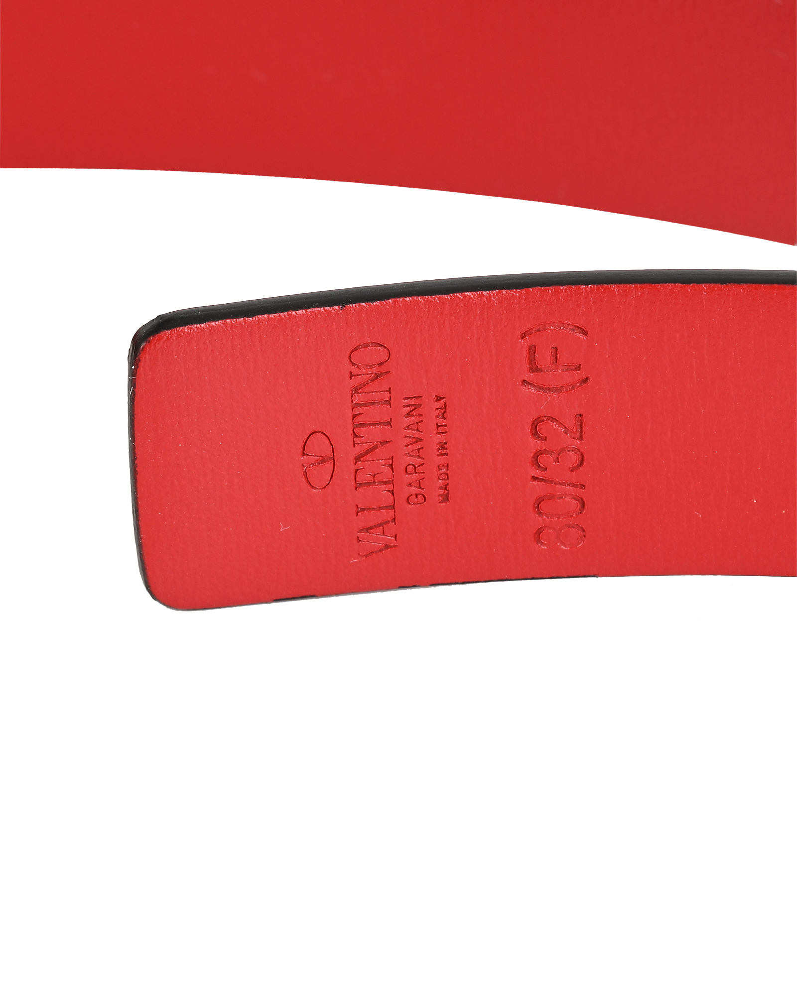 Pre-loved Valentino Garavani V Logo Belt - £250