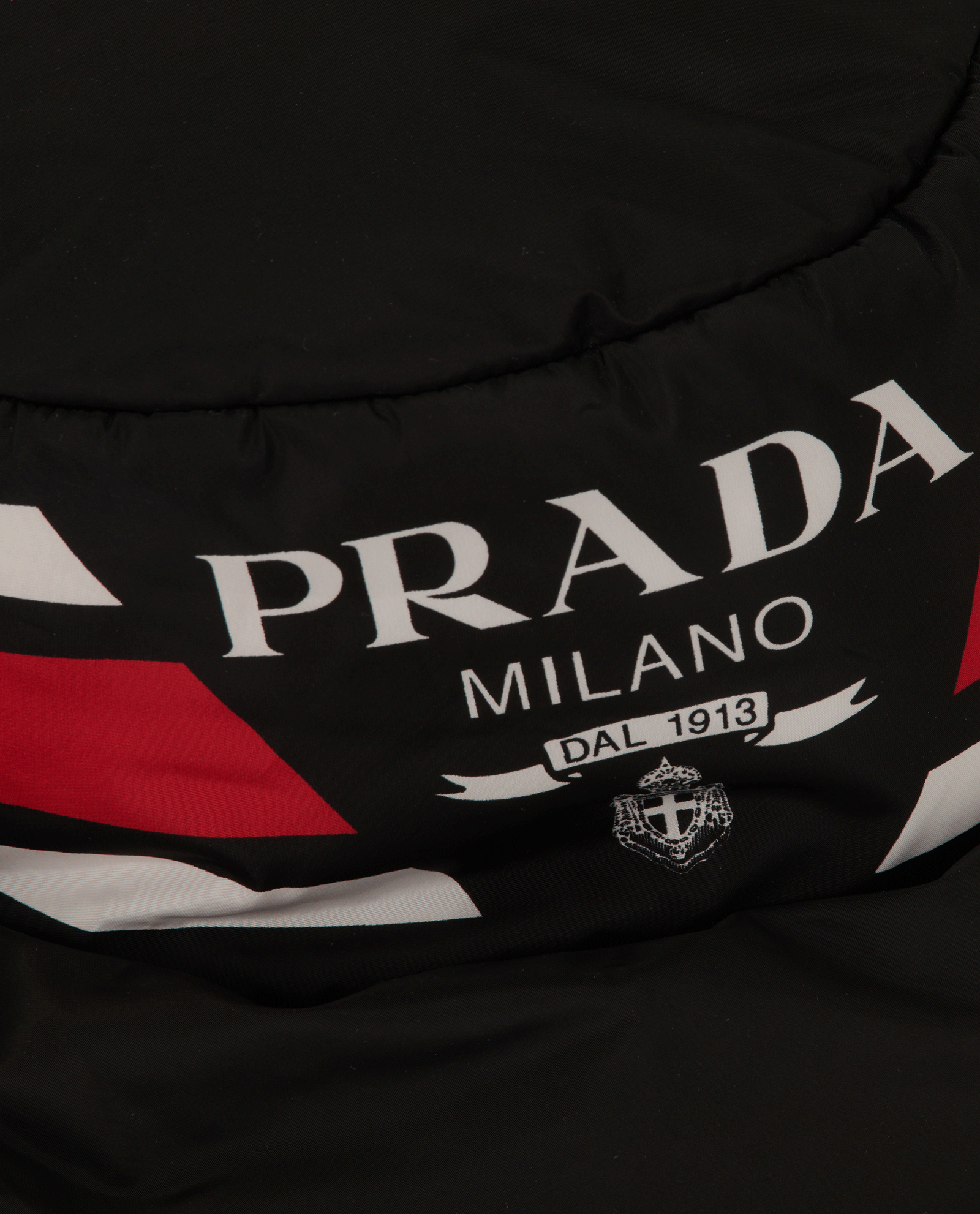 Pre-loved Prada Re-Nylon Logo Puffer Bucket Hat - £150