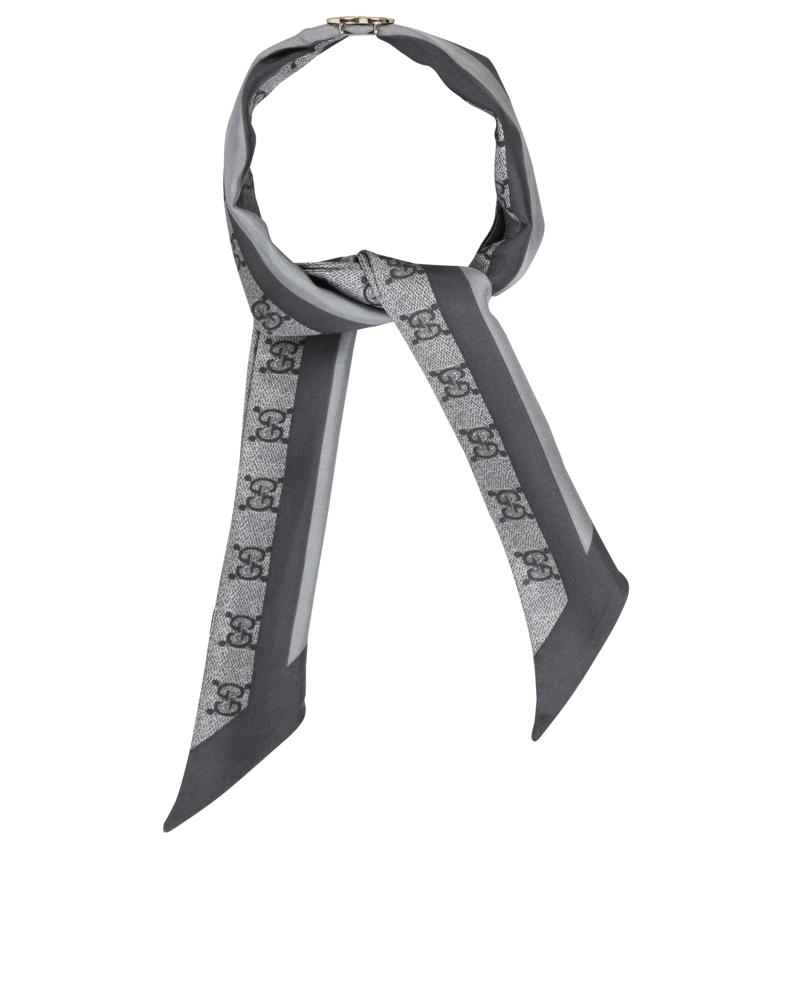 Gucci GG Supreme Twilly With Interlocking G Heart Loop, Scarves ...