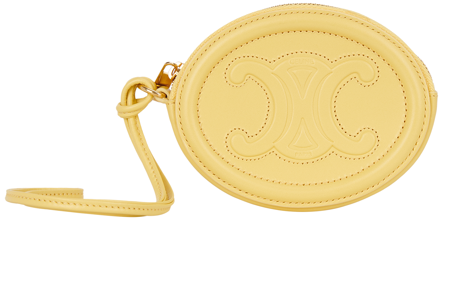 Celine Triomphe Oval Coin Purse, Small Leather Goods - Designer ...