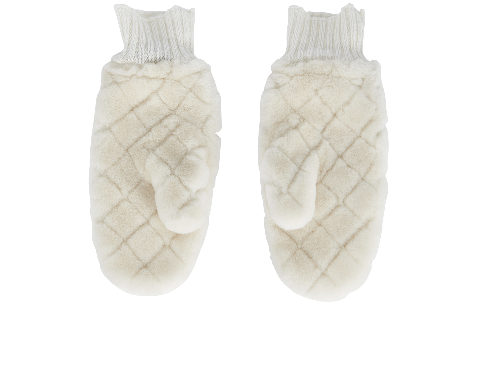 Pre-loved Chanel CC Logo Fluffy Gloves - £350
