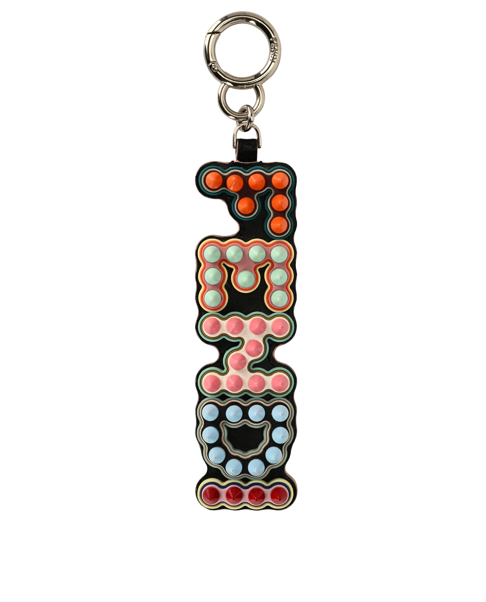Pre-loved Fendi Logo Spike Key Chain - £150
