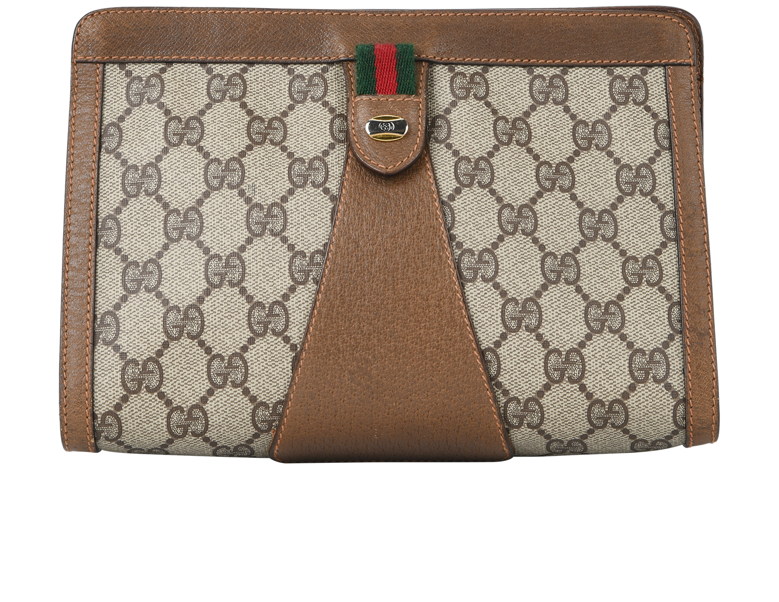 Pre-loved Gucci Sherry Line GG Pouch - £230