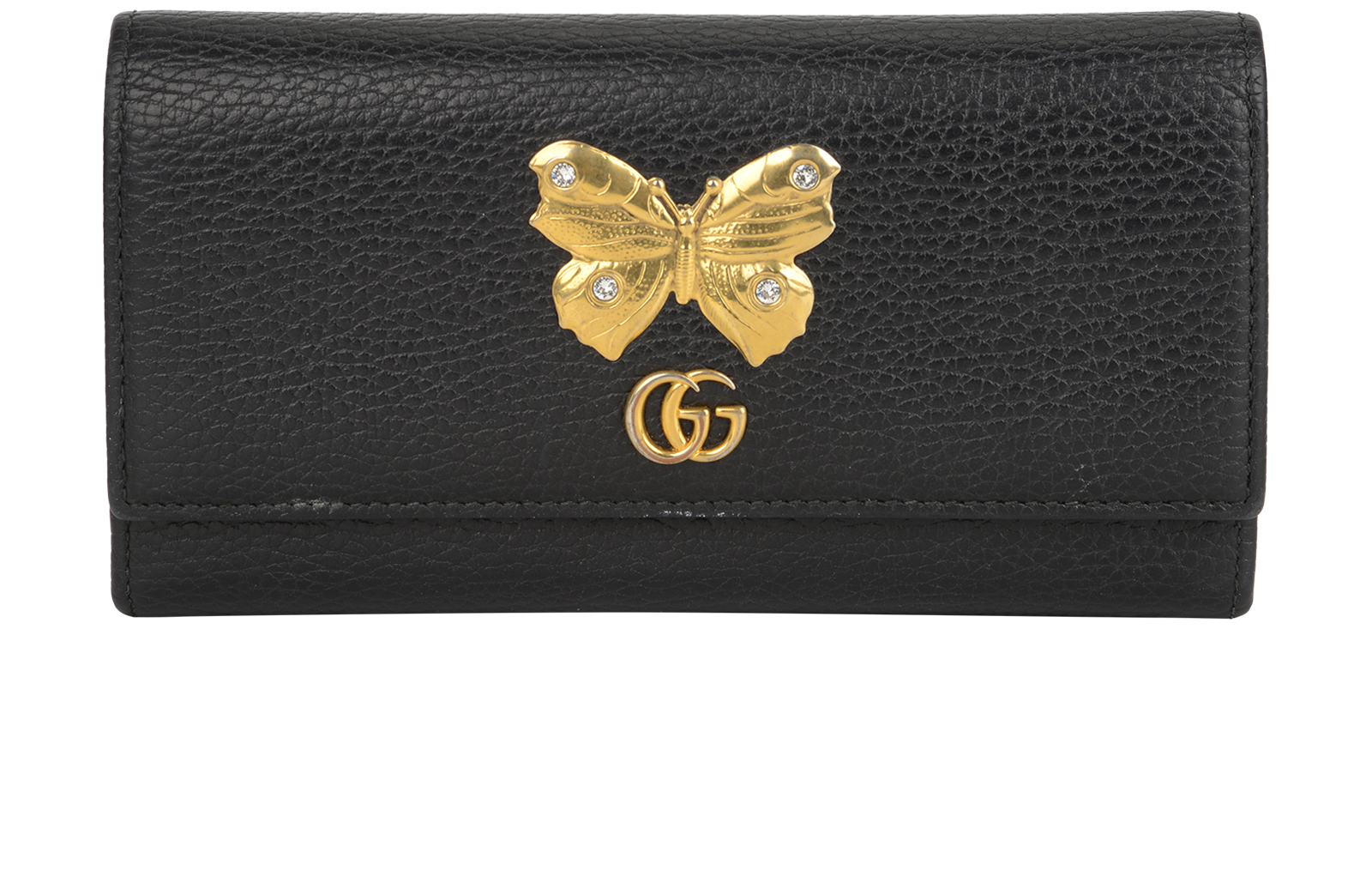 Pre-loved Gucci Butterfly Continental Wallet - £180