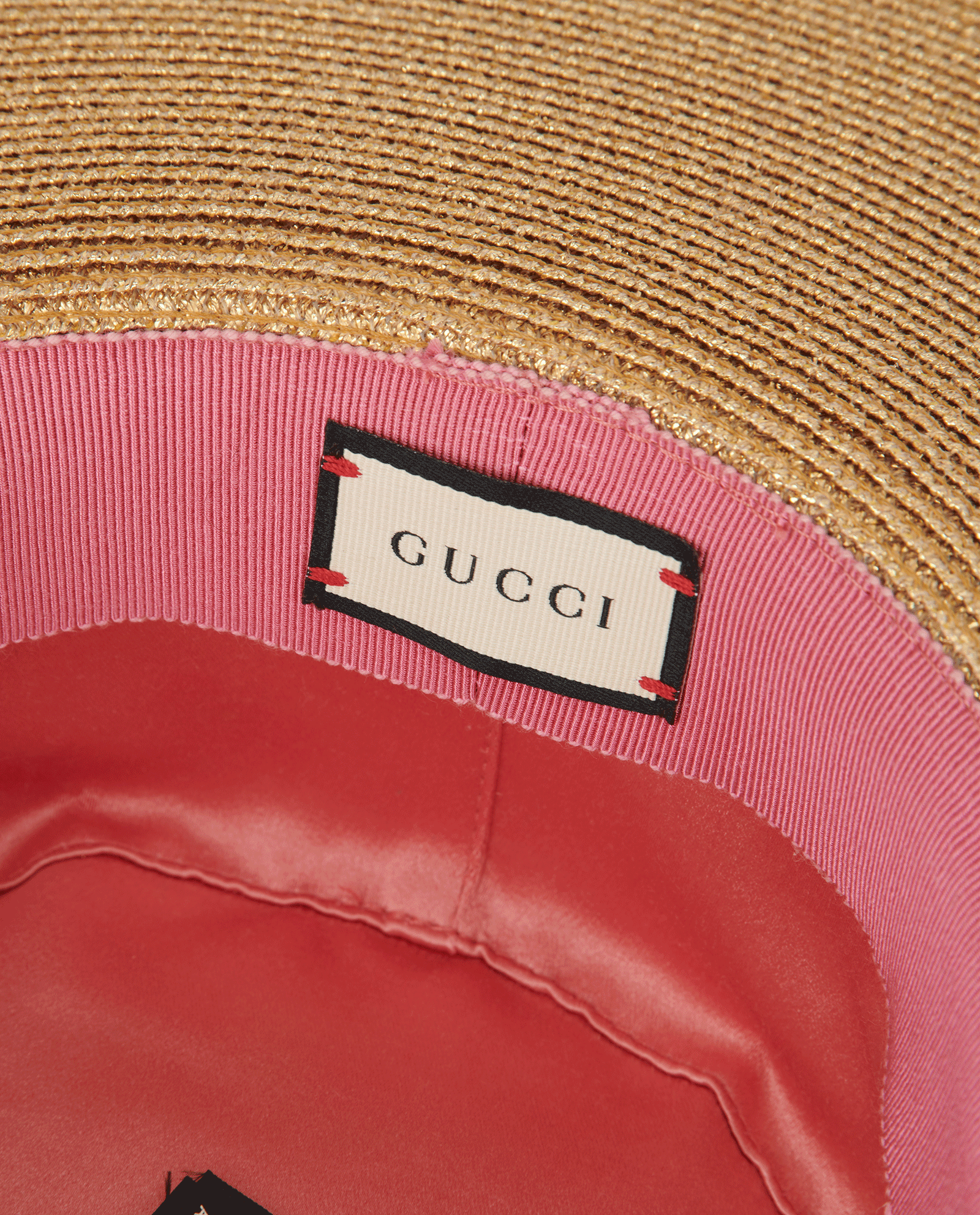 Pre-loved Gucci Lamé Papier Hat - £250