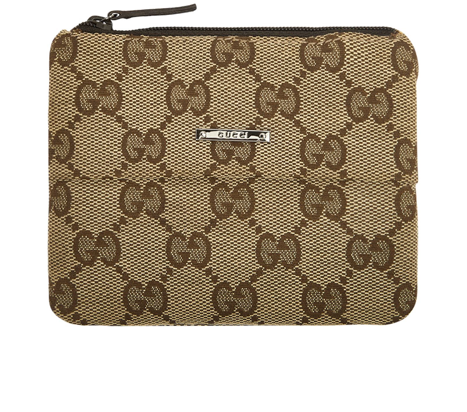 Gucci GG Monogram Coin Pouch, Small Leather Goods - Designer Exchange ...
