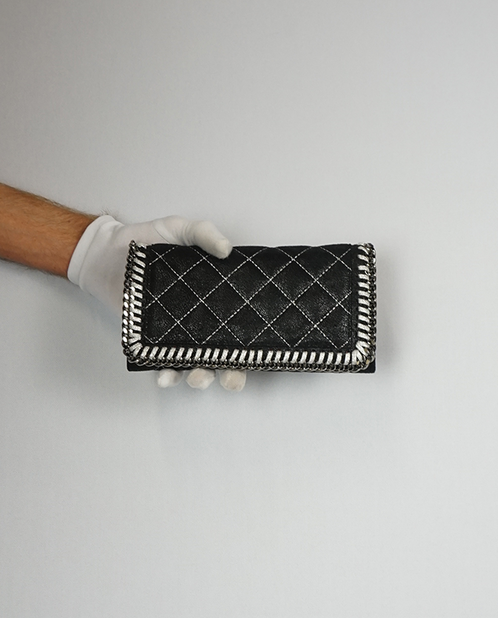Falabella Quilted Flap Wallet, Small Leather Goods - Designer Exchange ...