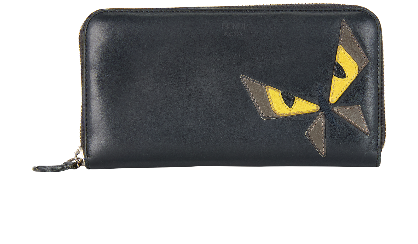 Pre-loved Fendi Monster Bugs Eye Zip Around Wallet - £120