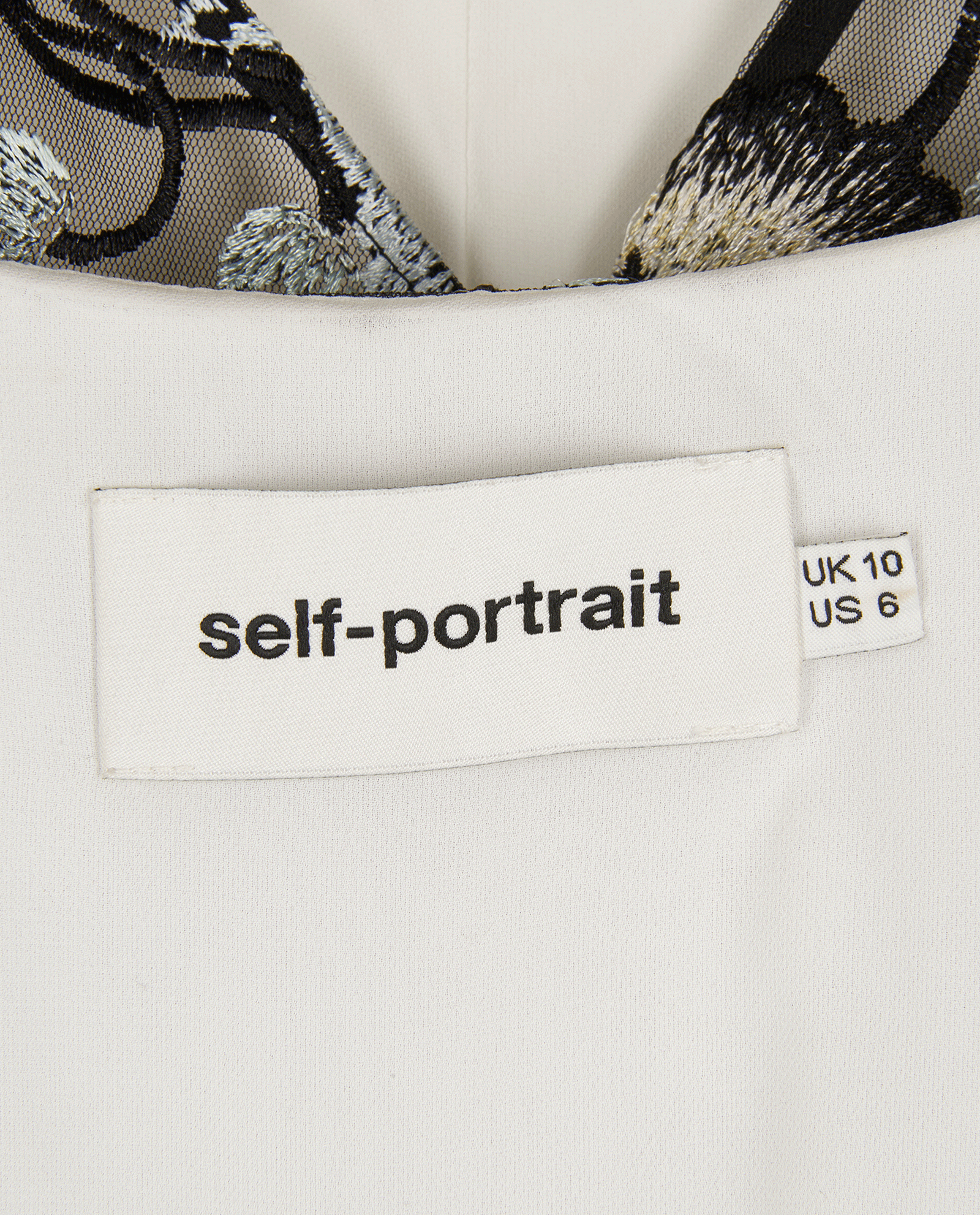 Self- Portrait Embroidery Asymmetric Dress, Dresses - Designer Exchange ...