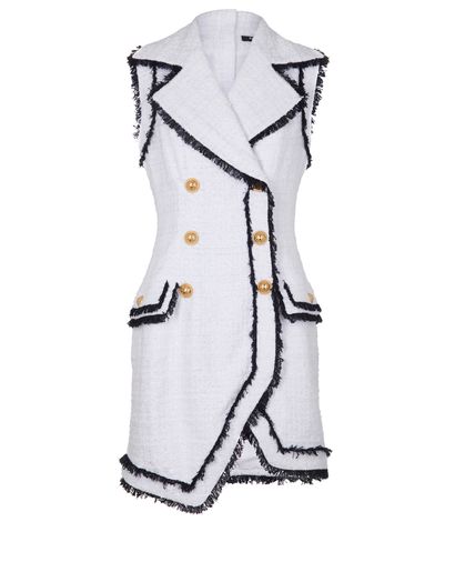 Balmain Six Button Asymmetric Dress, Dresses - Designer Exchange | Buy ...