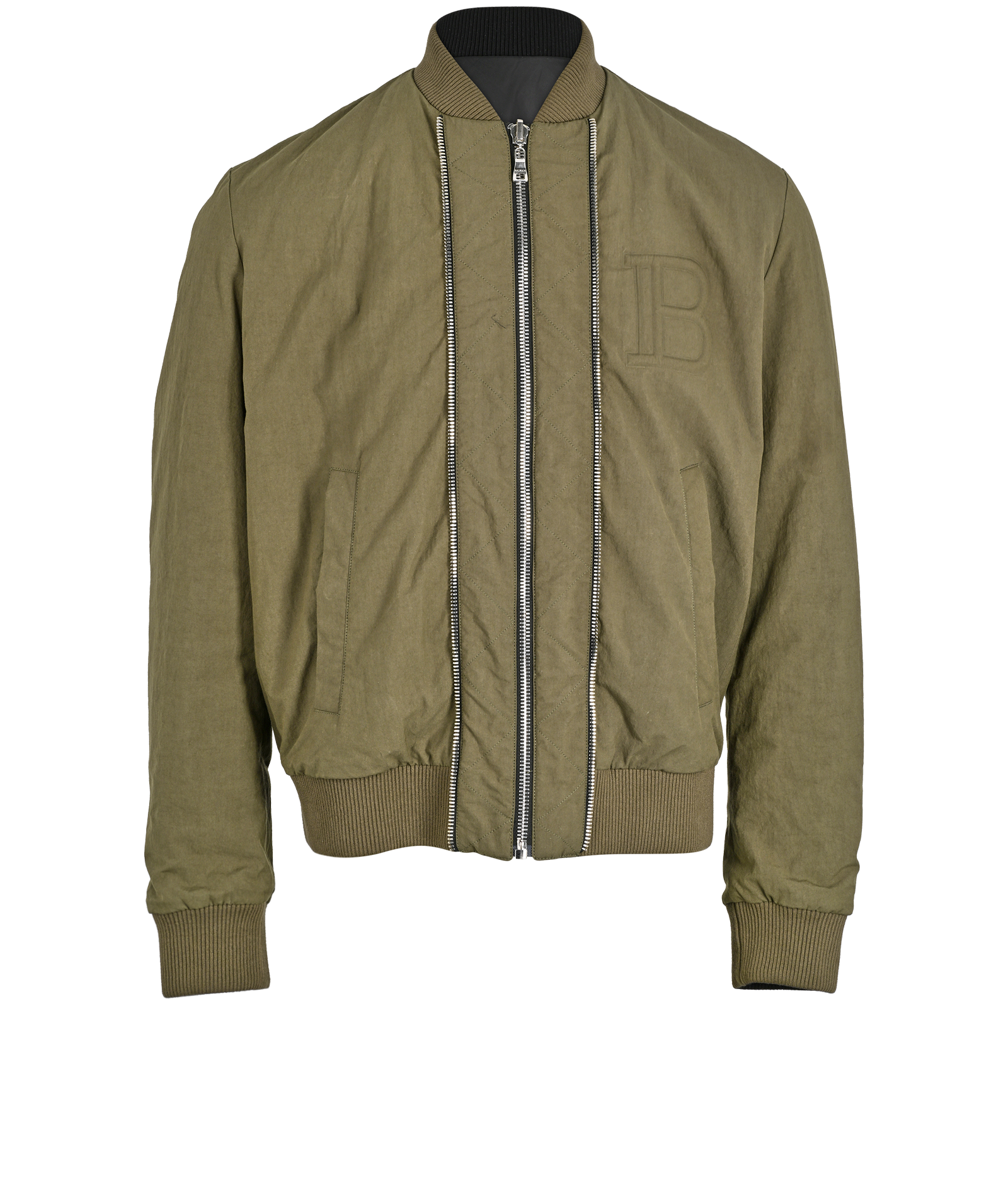 Pre-loved Balmain Reversible Bomber Jacket - £450