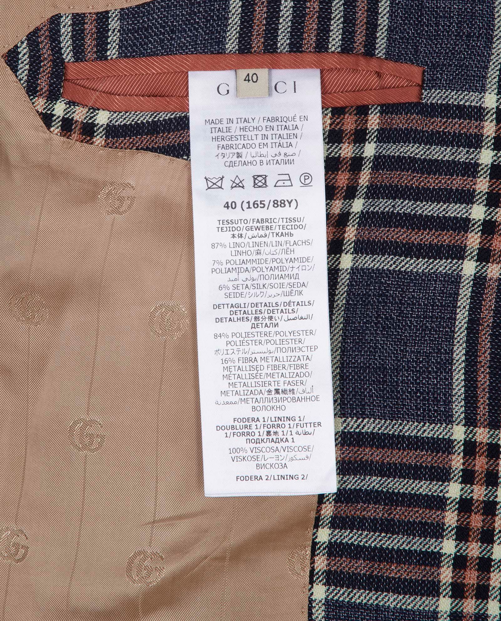Gucci Check Blazer, Jackets - Designer Exchange | Buy Sell Exchange