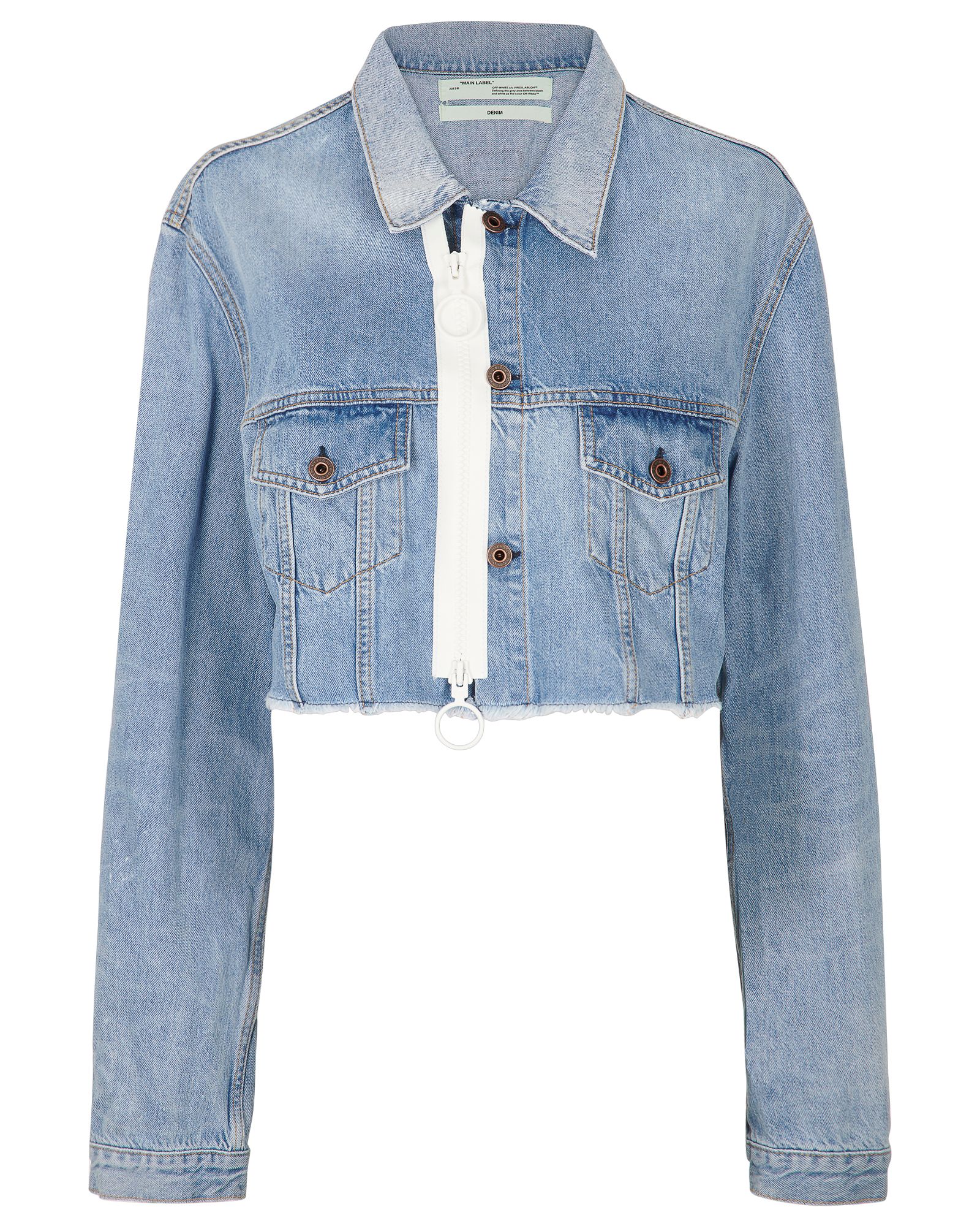 Off White Cropped Jacket, Jackets - Designer Exchange | Buy Sell Exchange