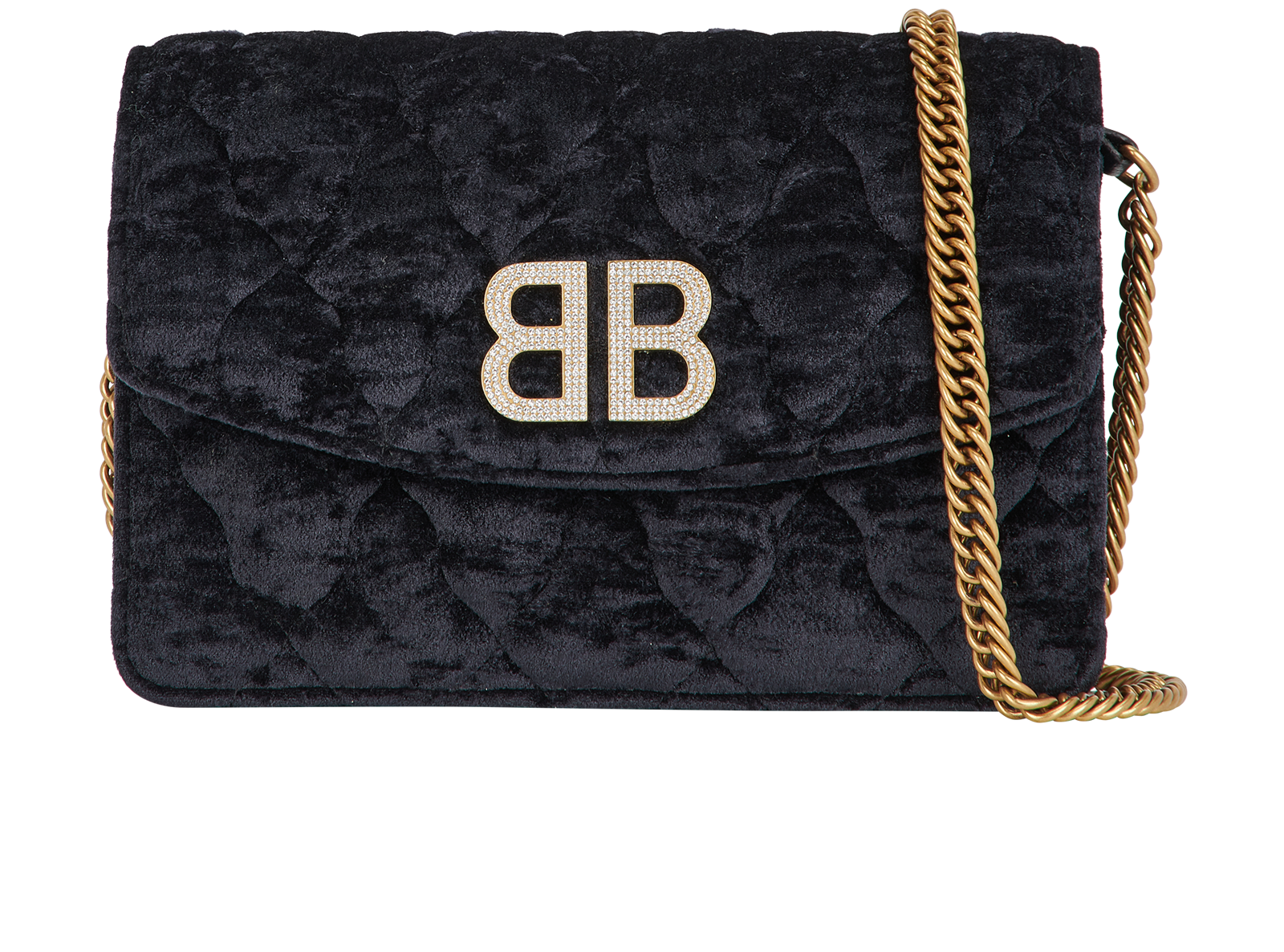 Pre-loved BB Velvet Wallet On Chain - £550