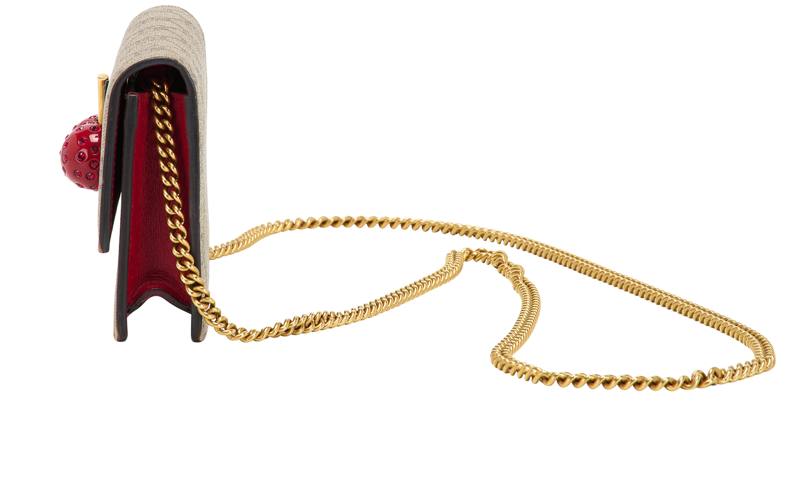 Pre-loved GG Cherries Wallet On Chain - £475