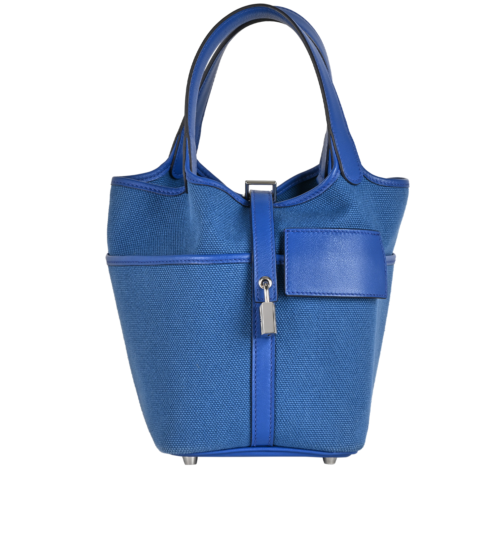 Pre-loved Picotin Cargo 18 Bleu Royal Canvas - £2,500