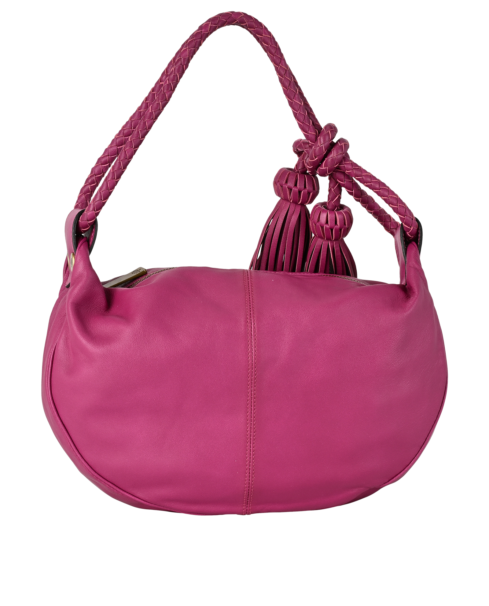 Pre-loved Angelica Braided Tassel Hobo - £320