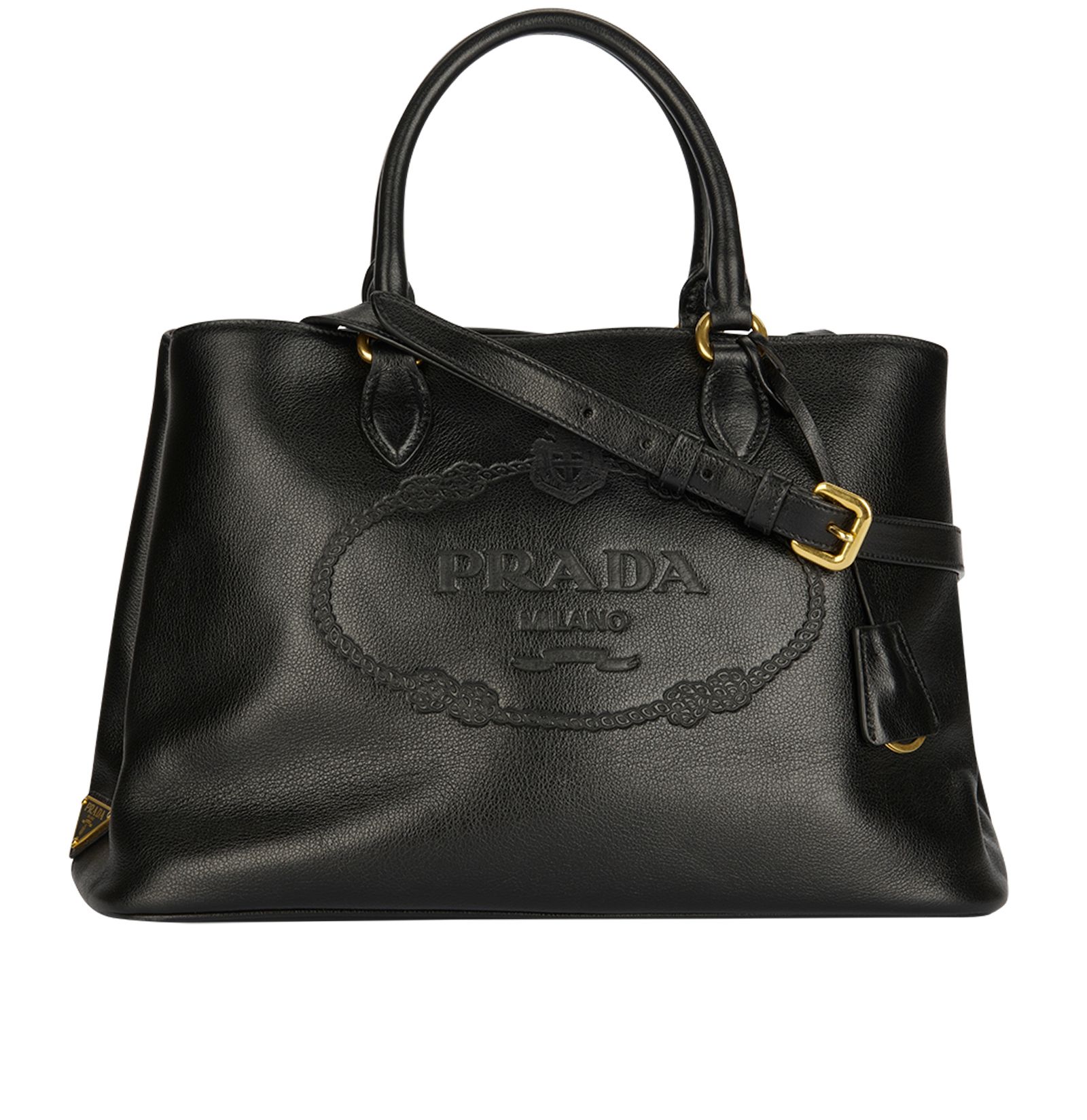 Embossed Logo Shoulder Bag, Prada - Designer Exchange | Buy Sell Exchange