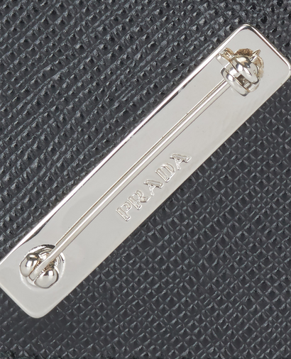 Pre-loved Prada Square Logo Pin - £40