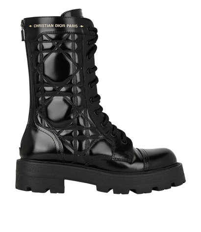 Pre-loved Christian Dior D Unit Ankle Boots - £320