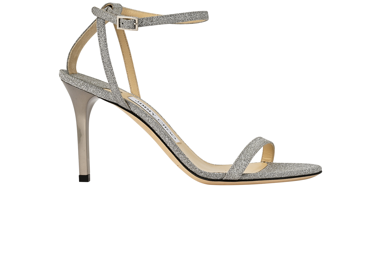Pre-loved Jimmy Choo Minny 85 Glitter Sandals - £280