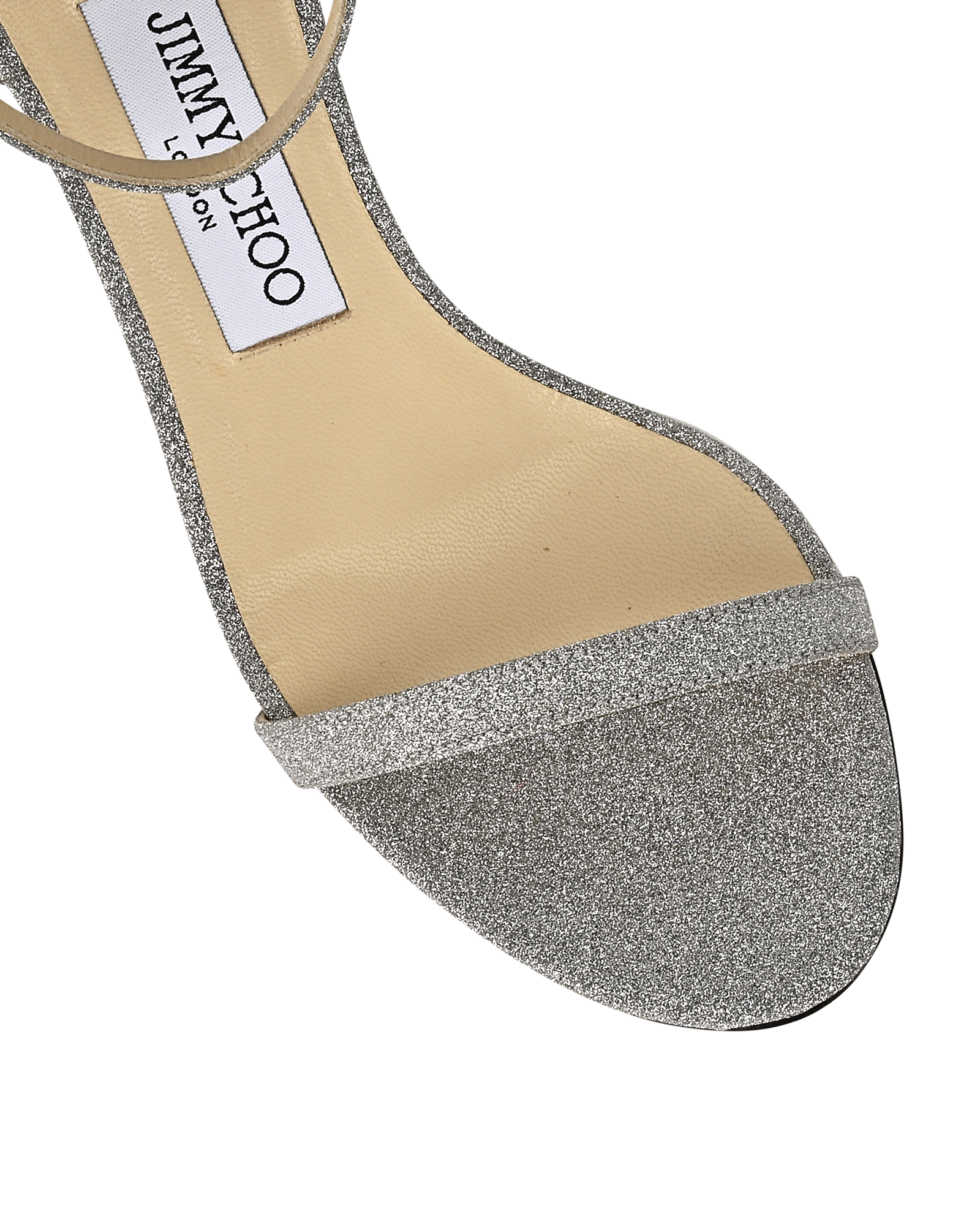 Pre-loved Jimmy Choo Minny 85 Glitter Sandals - £280